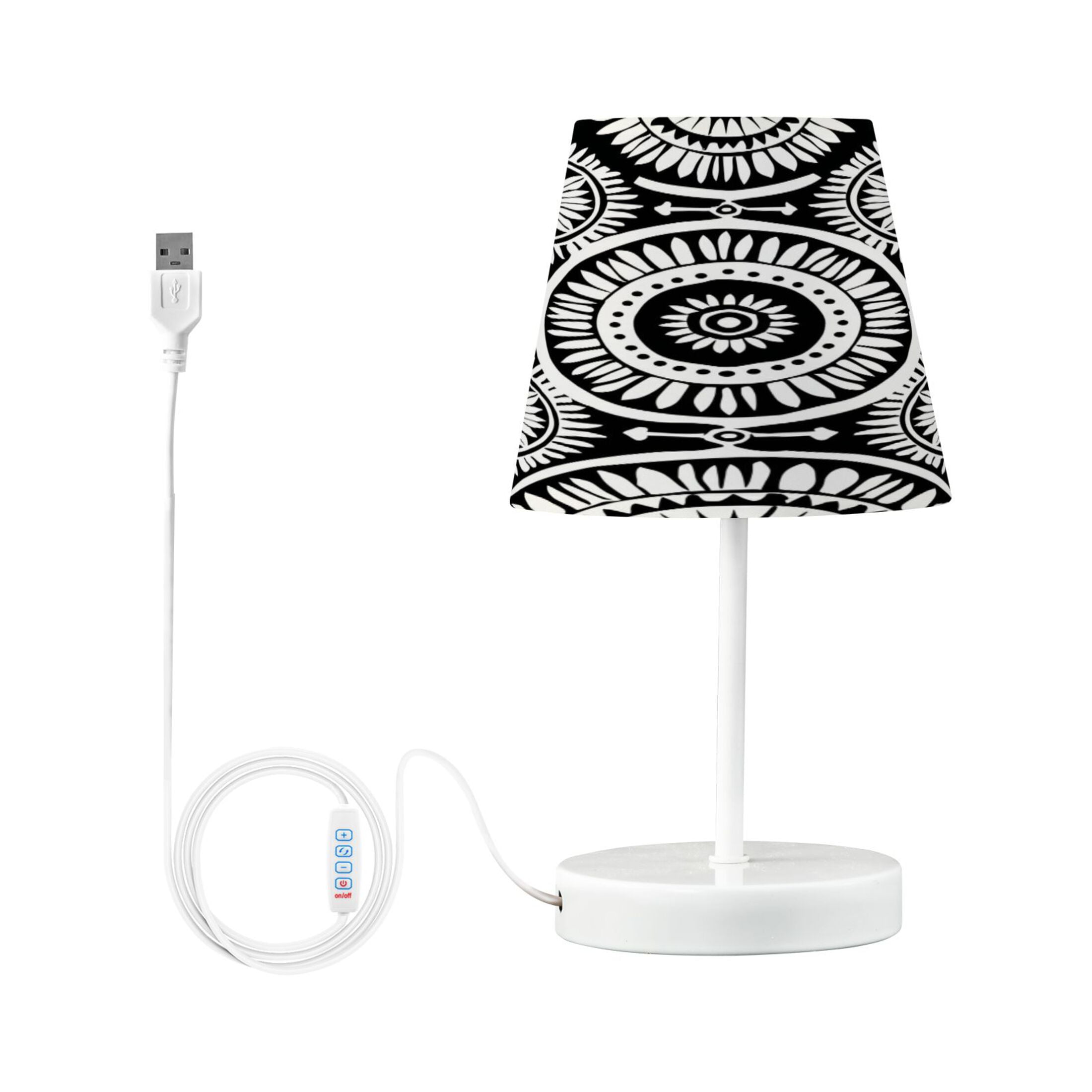 Traditional African Tribal Desk Lamp LED Table Nightstand Lamps with 3 ...