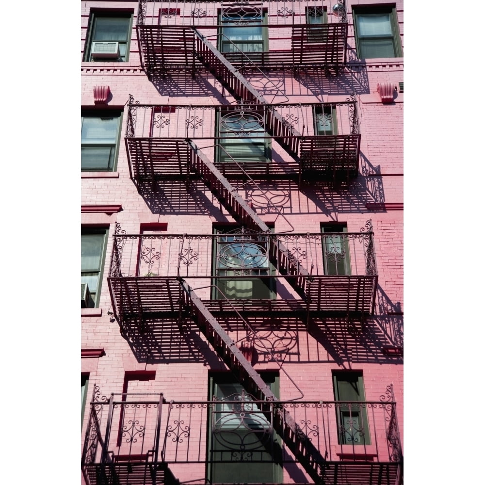 Traditional Apartments Building In Soho Manhattan York Usa Poster Print ...