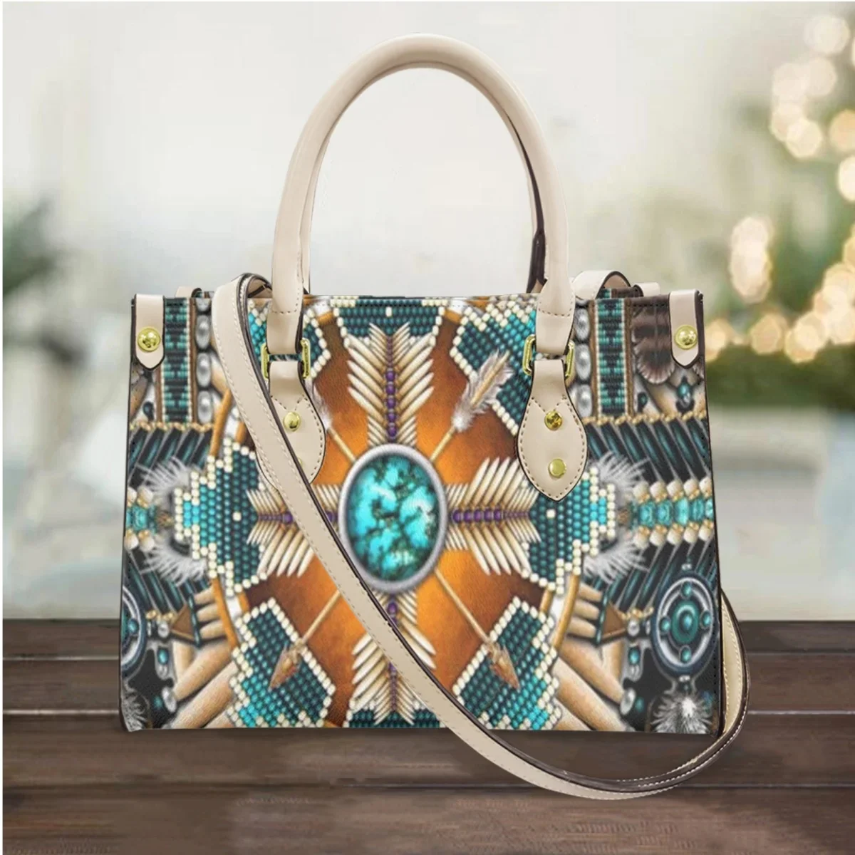 Traditional Aztec Ethnic Design Tribal Culture Top Handle Messenger Bag ...