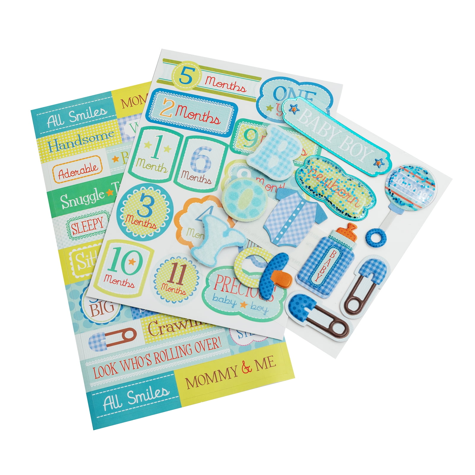 Traditional Baby Boy Dimensional Sticker Flip Pack by Recollections ...