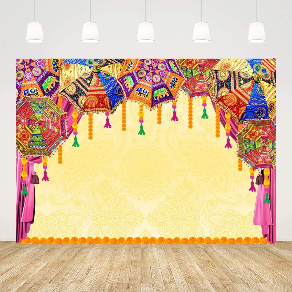 Traditional Backdrop Indian Colorful Embroidered Umbrella-Wedding ...