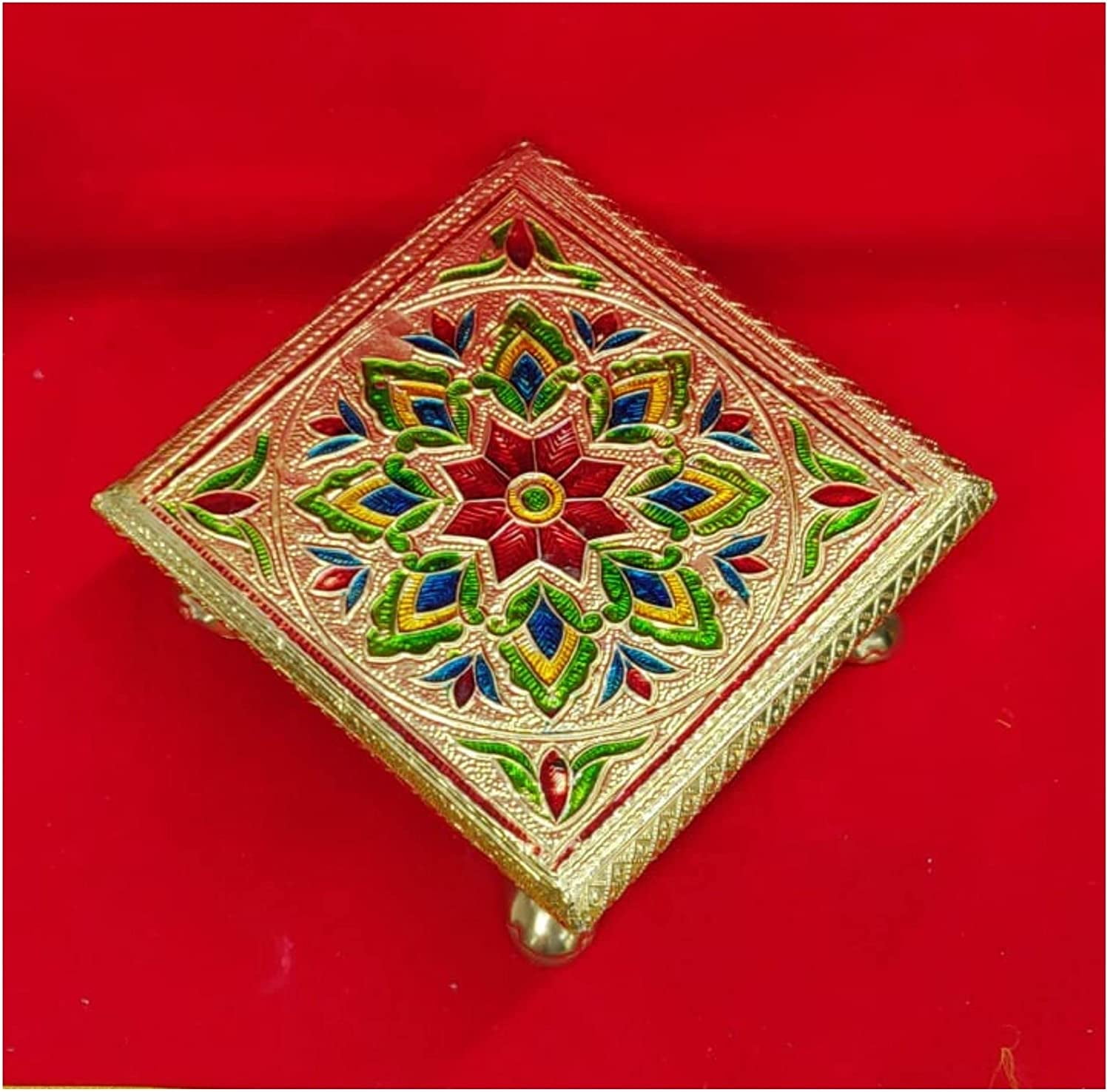 Traditional Bajot Indian Handmade Chowki Wooden Bajot Beautiful ...