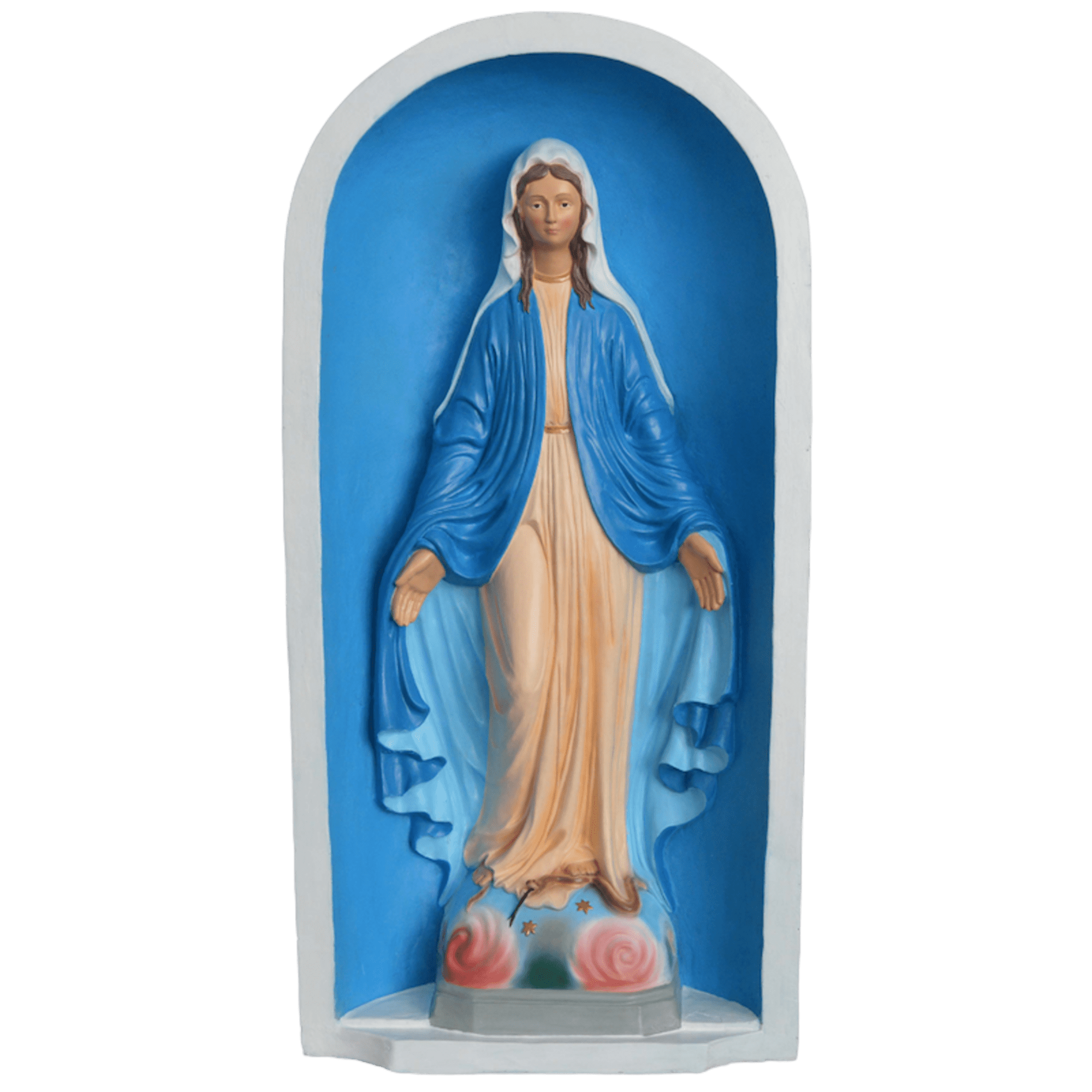 Traditional Blessed Mother Virgin Mary Madonna Grotto and Garden Statue ...