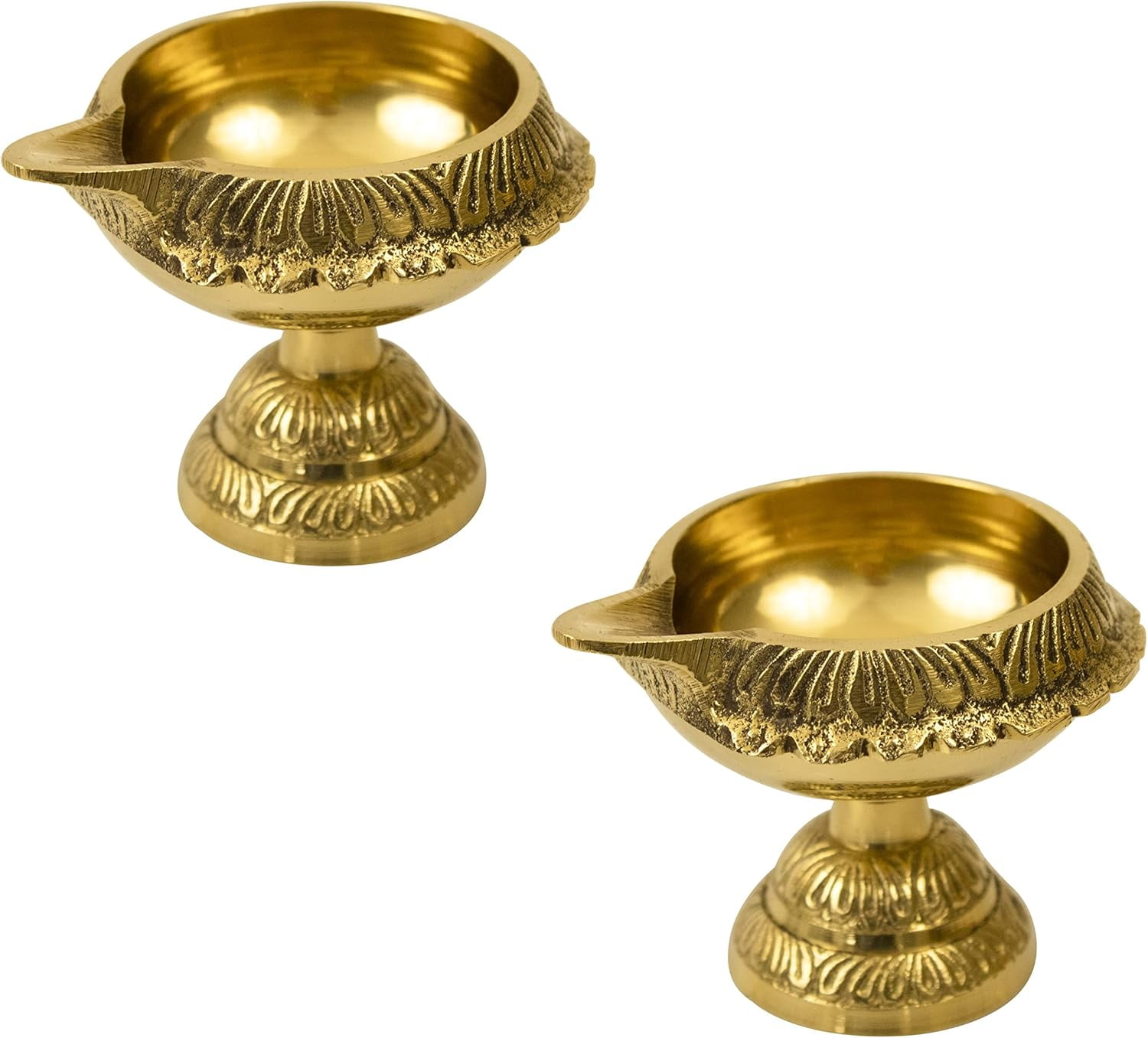 Traditional Brass Diya for Puja | Pooja Aarti | Arti Deepak Deepam Oil ...