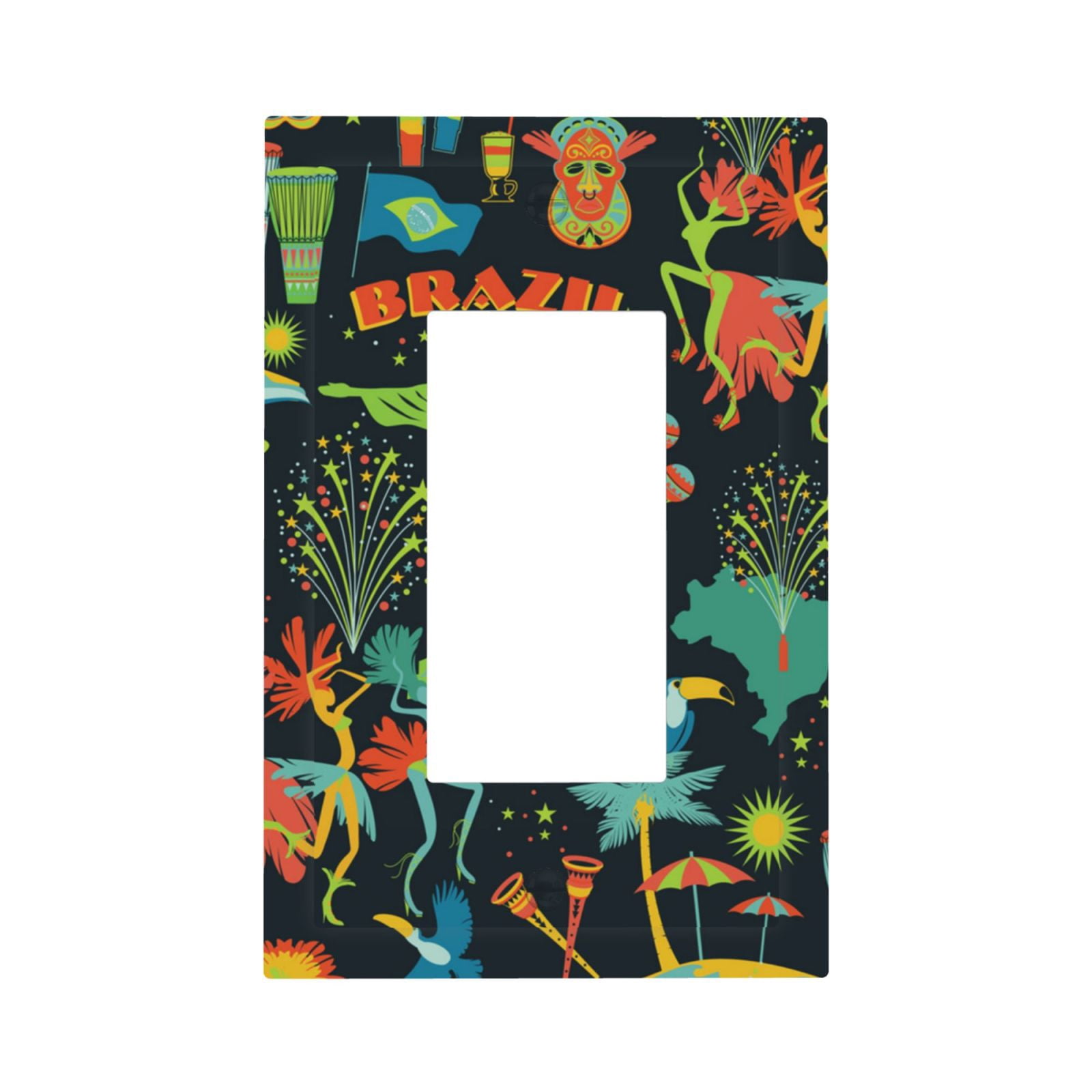 Traditional Brazilian Single Gang Wall Plate 1 Gang Decorative ...