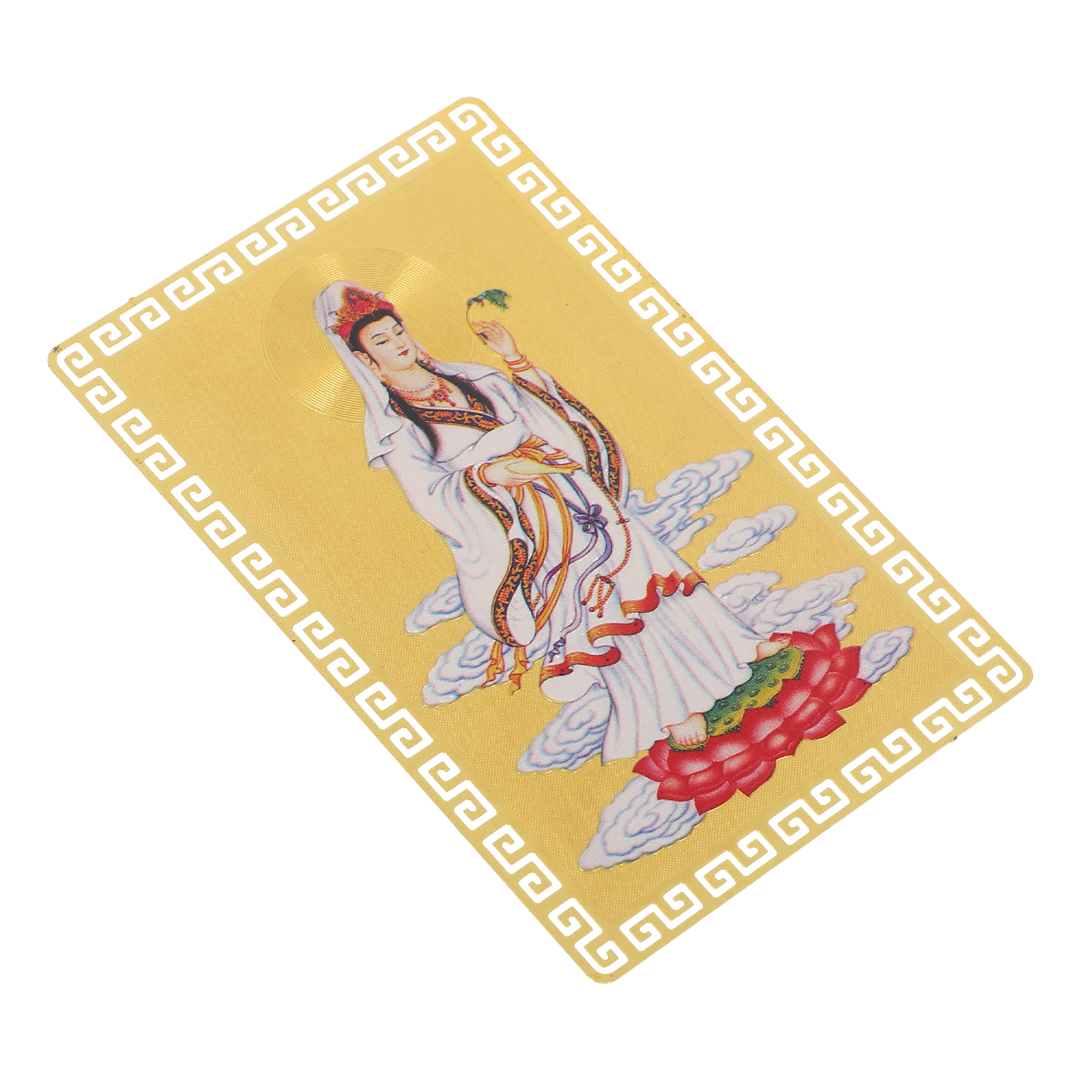 Traditional Chinese Amulet Card For Wealth And Prosperity Delicate ...