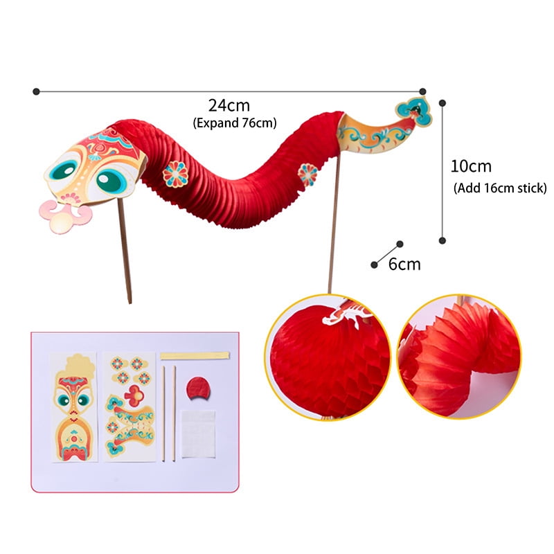 Traditional Chinese New Year Snake Garland Cartoon Paper Snake Hanging ...