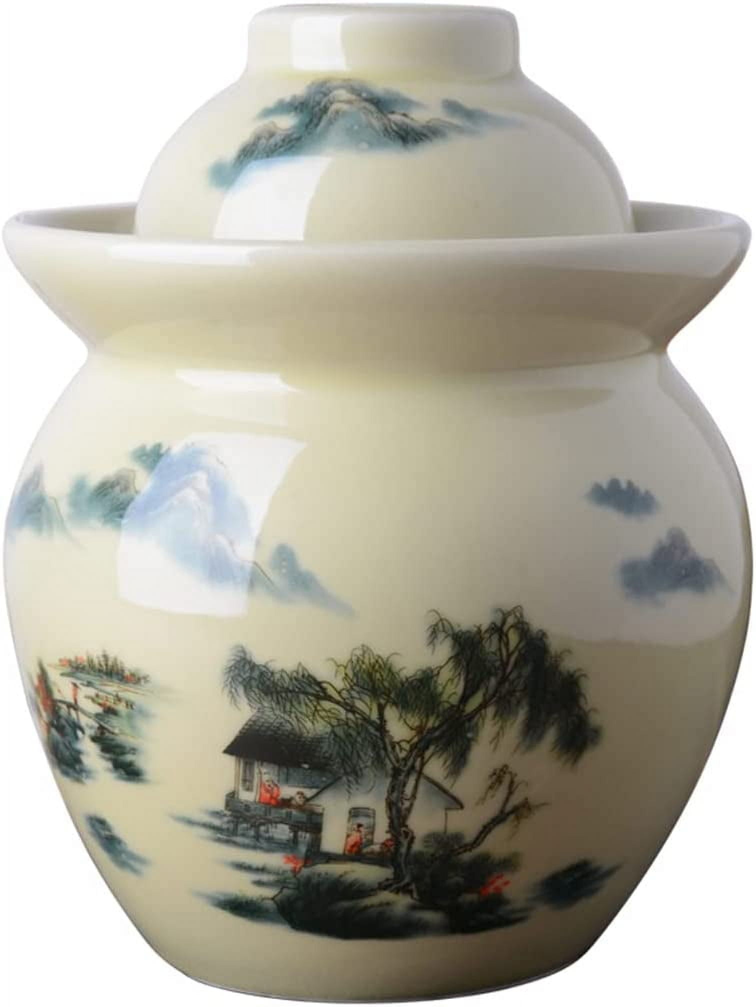 Traditional Chinese Porcelain Pickle Jar,Jingdezhen Ceramic ...