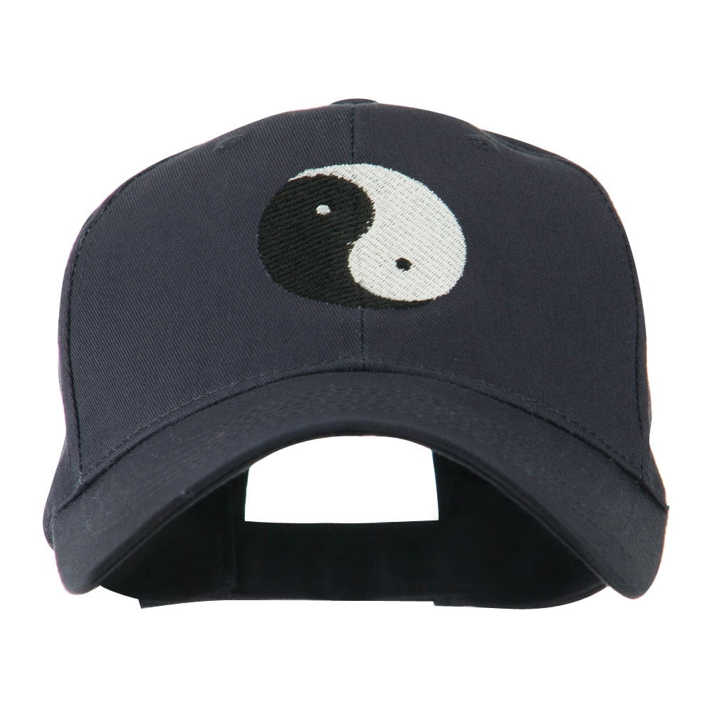 Traditional Chinese Symbol Yin and Yang Embroidered Cap - Navy OSFM ...