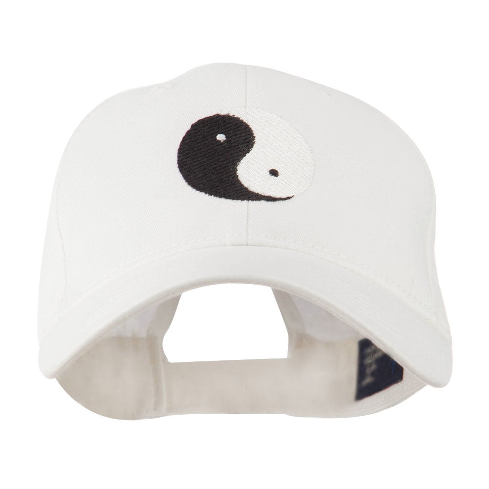 Traditional Chinese Symbol Yin and Yang Embroidered Cap - White OSFM ...