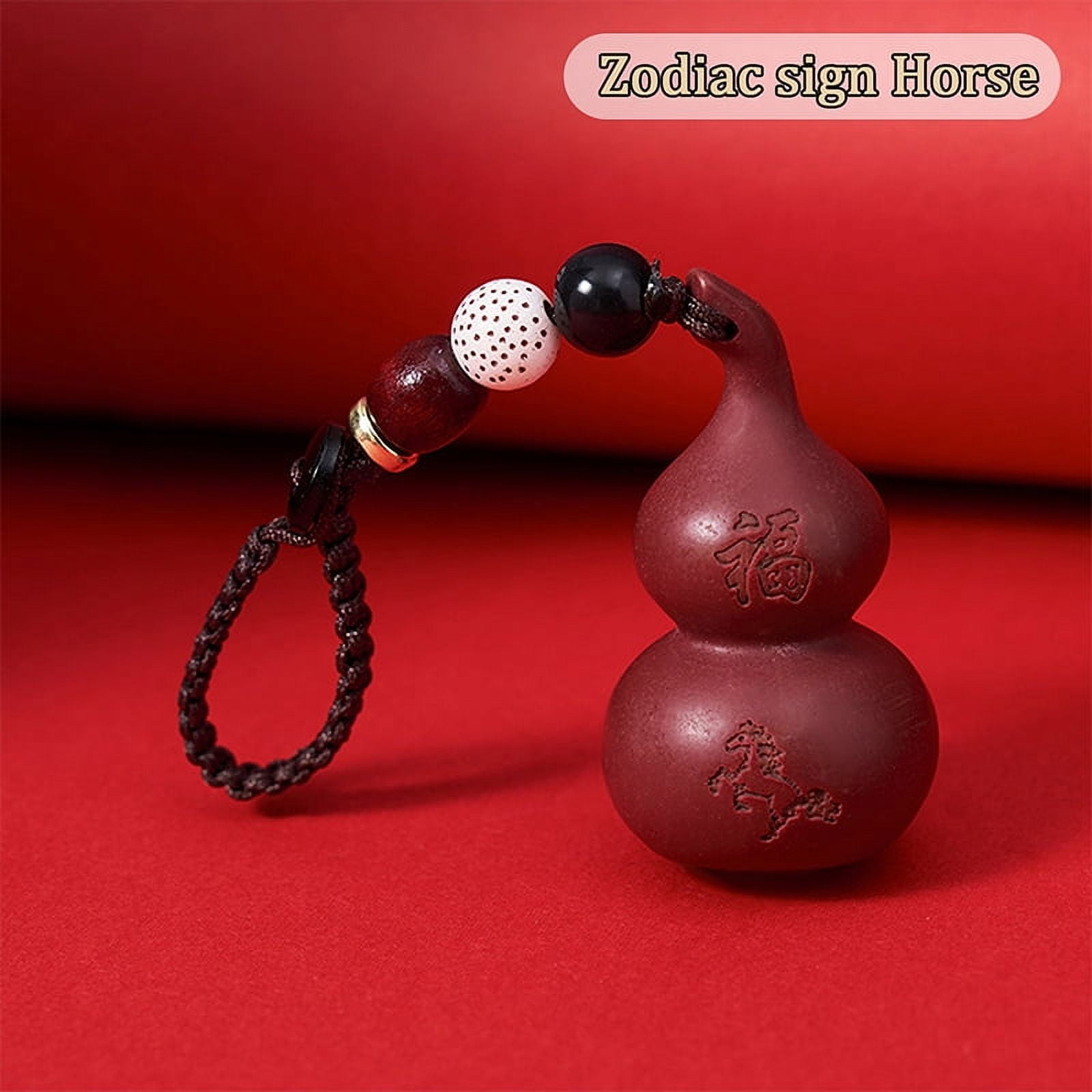 Traditional Chinese Zodiac Gourd Keychain For Good Luck Prosperity ...