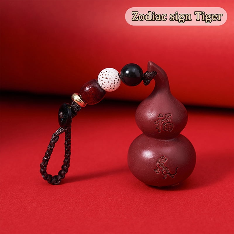 Traditional Chinese Zodiac Gourd Keychain For Good Luck Prosperity ...