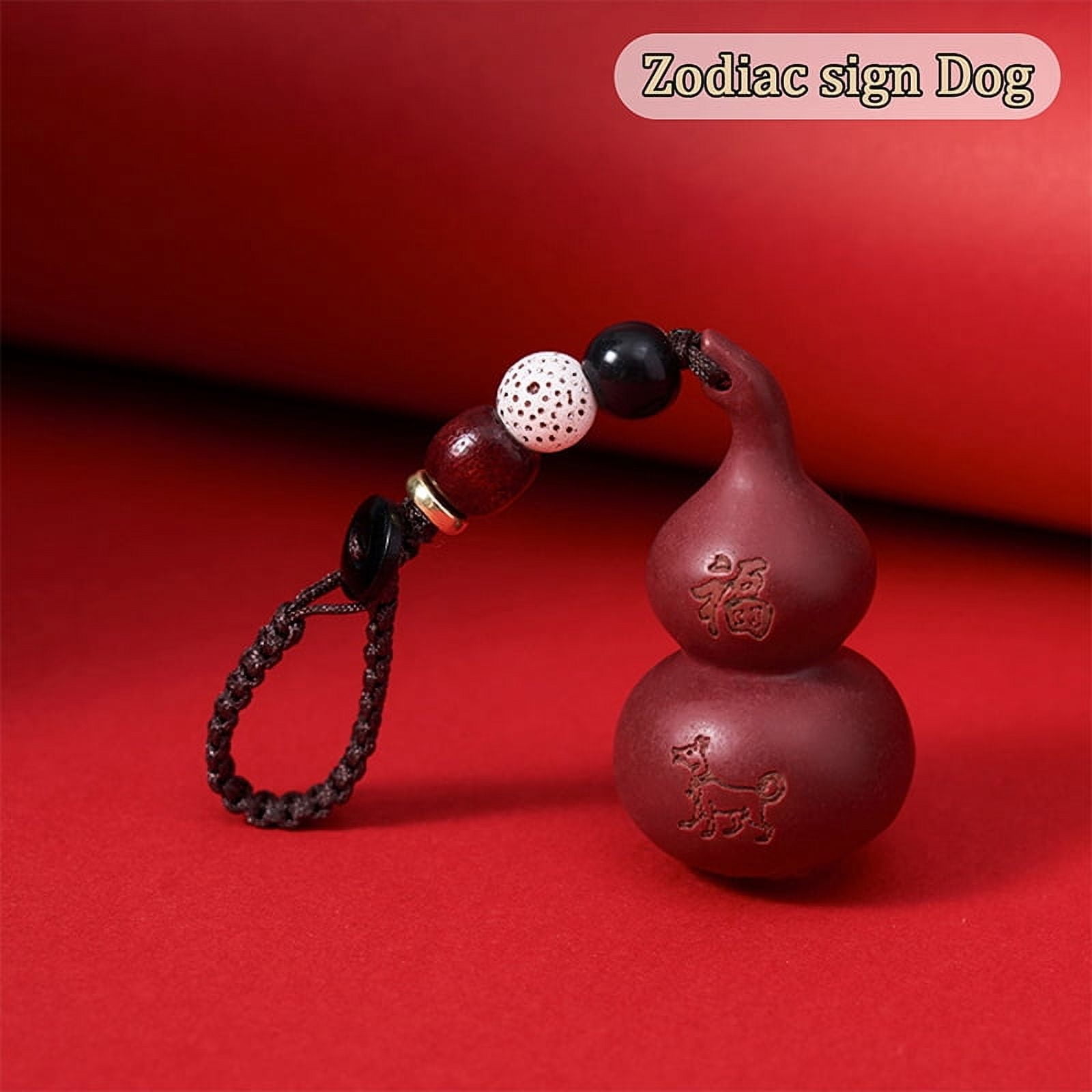 Traditional Chinese Zodiac Gourd Keychain For Good Luck Prosperity ...