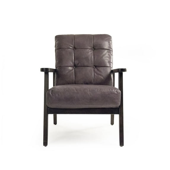 Traditional Chocolate Haydee Arm Chair-Classic Elegance - Walmart.com