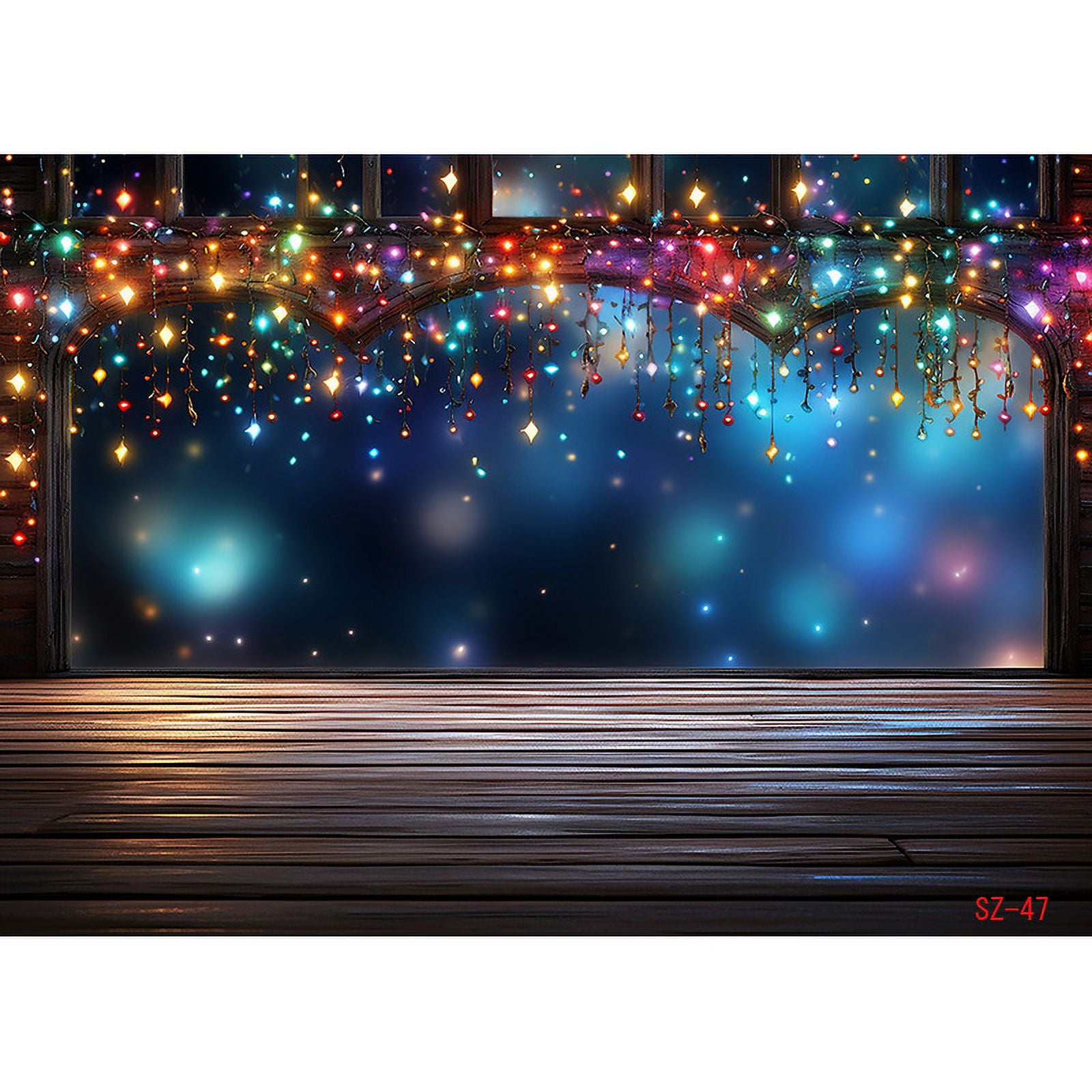 Traditional Christmas Background Decorations And Garland Arch Balls ...