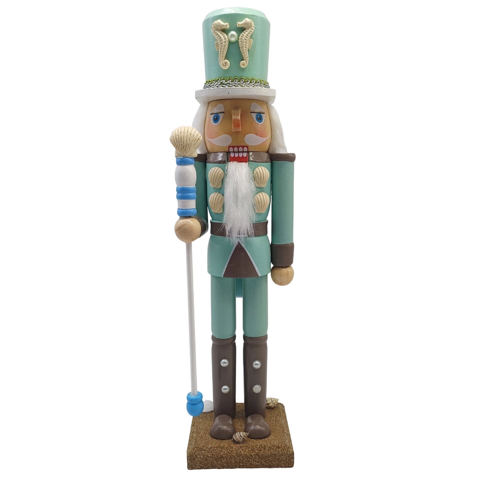 Traditional Christmas Nutcrackers King Sculpture Beach Coastal Themed ...