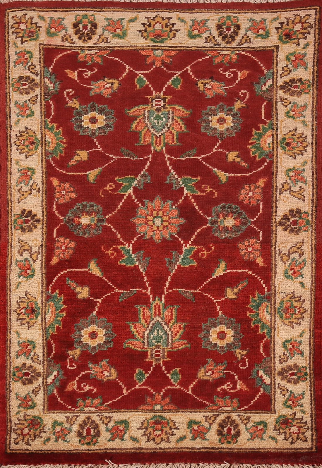 Traditional Collection, Red Floral Area Rug 3' 0'' X 2' 0'', Oriental ...