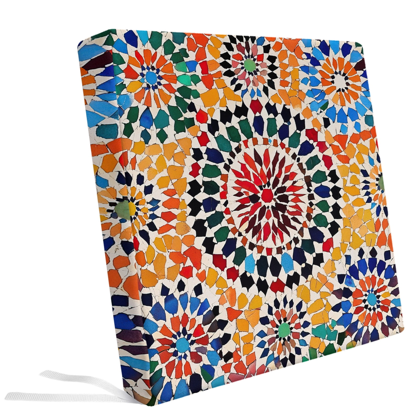 Traditional Colourful Moroccan Wall Tile Mosaic Back Outdoor Seat ...