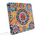 Traditional Colourful Moroccan Wall Tile Mosaic Back Outdoor Seat ...