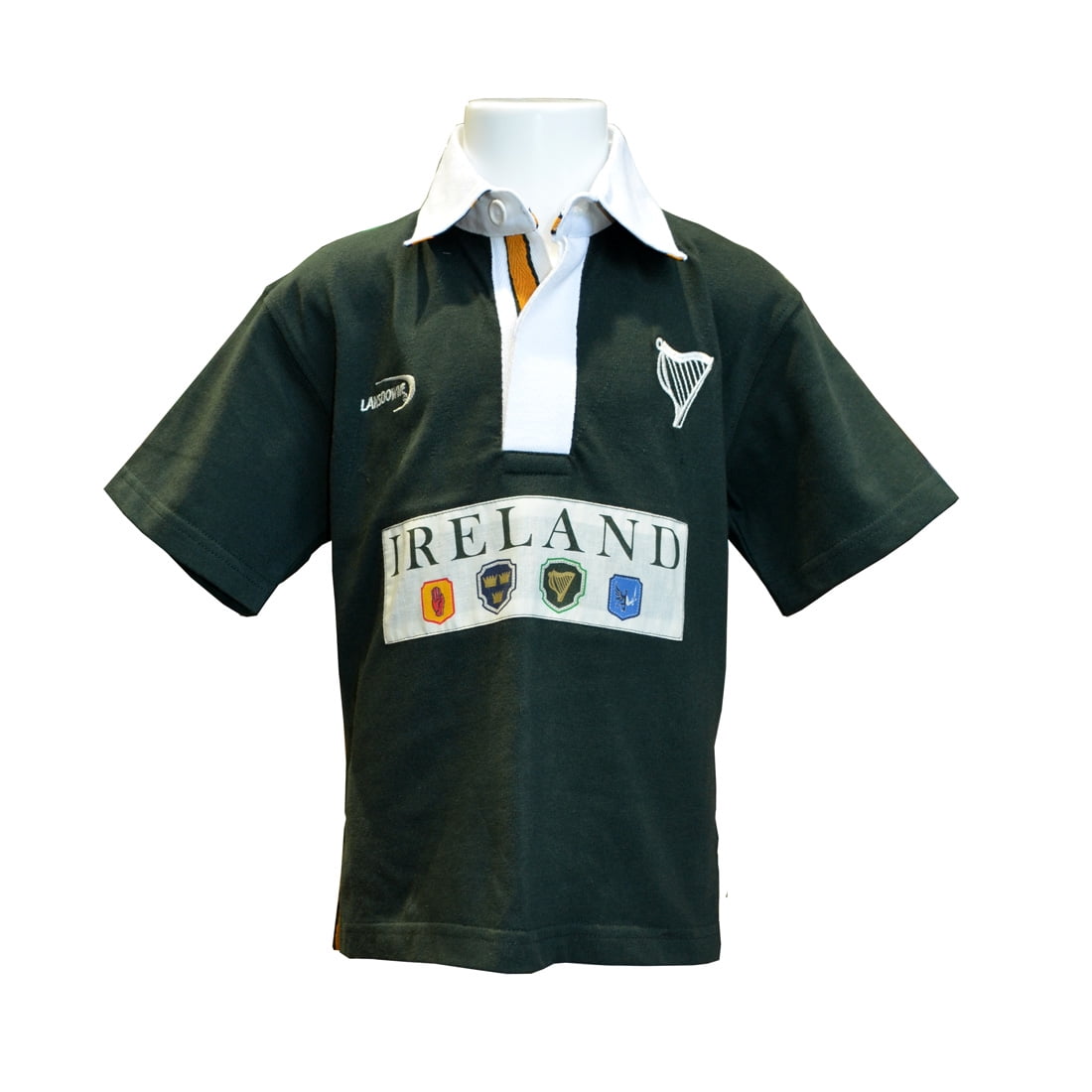 Traditional Craft Ltd. Big Boys Green Ireland Short Sleeve Kids Rugby ...