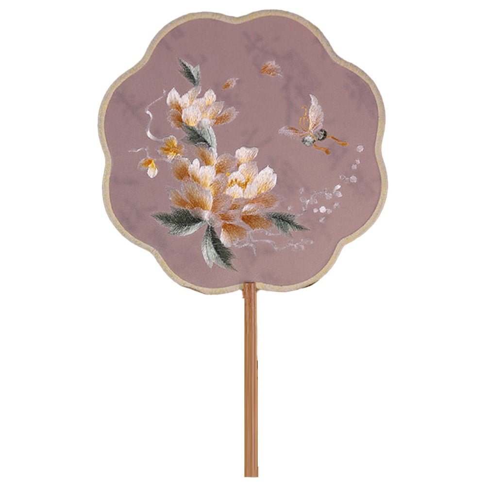 Traditional Craftsmanship In A Double Sided Round Fan With Suzhou ...