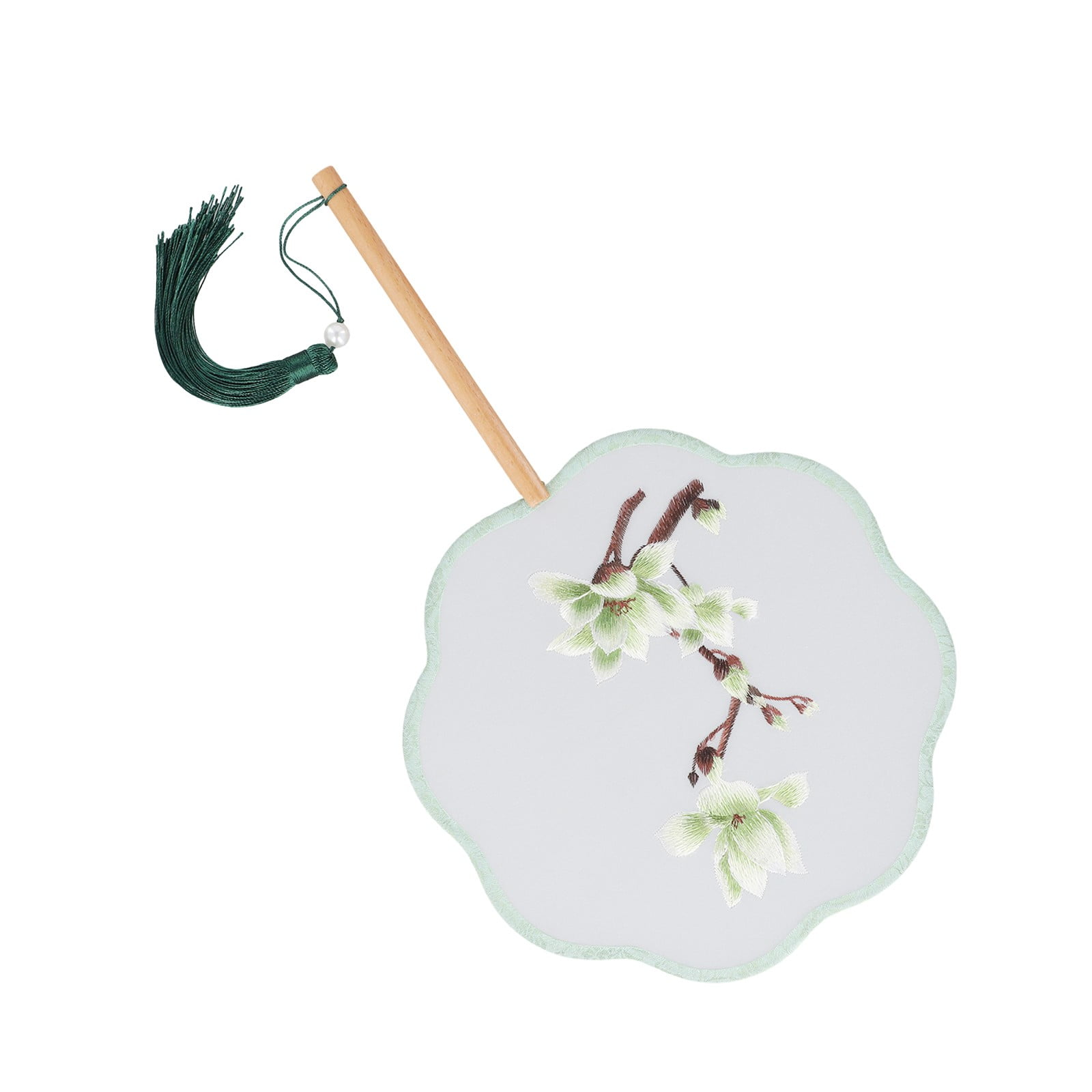 Traditional Craftsmanship In A Double Sided Round Fan With Suzhou ...
