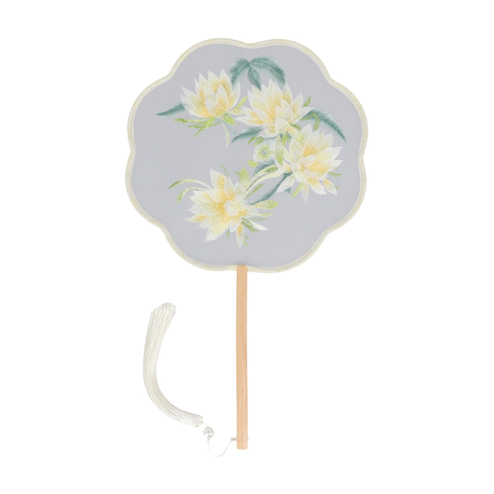 Traditional Craftsmanship in a Double Sided Round Fan with Suzhou ...