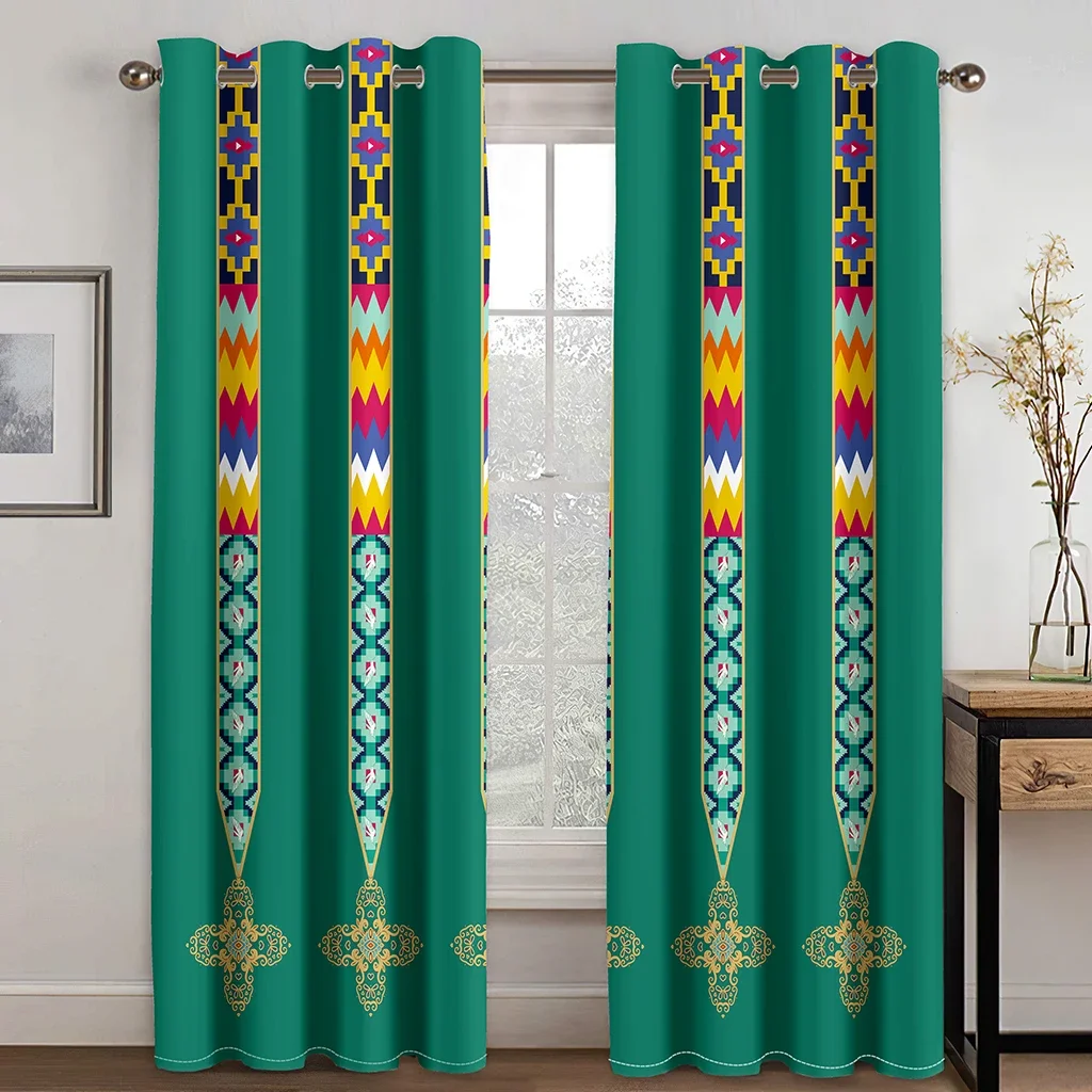Traditional Culture Ethiopian and Eritrean Window Curtains for Living ...