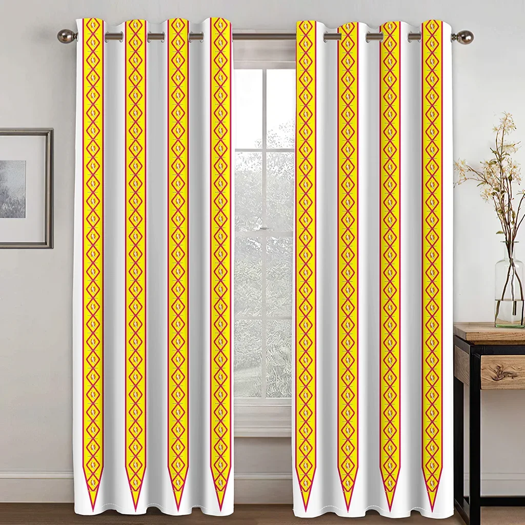 Traditional Culture Ethiopian and Eritrean Window Curtains for Living ...