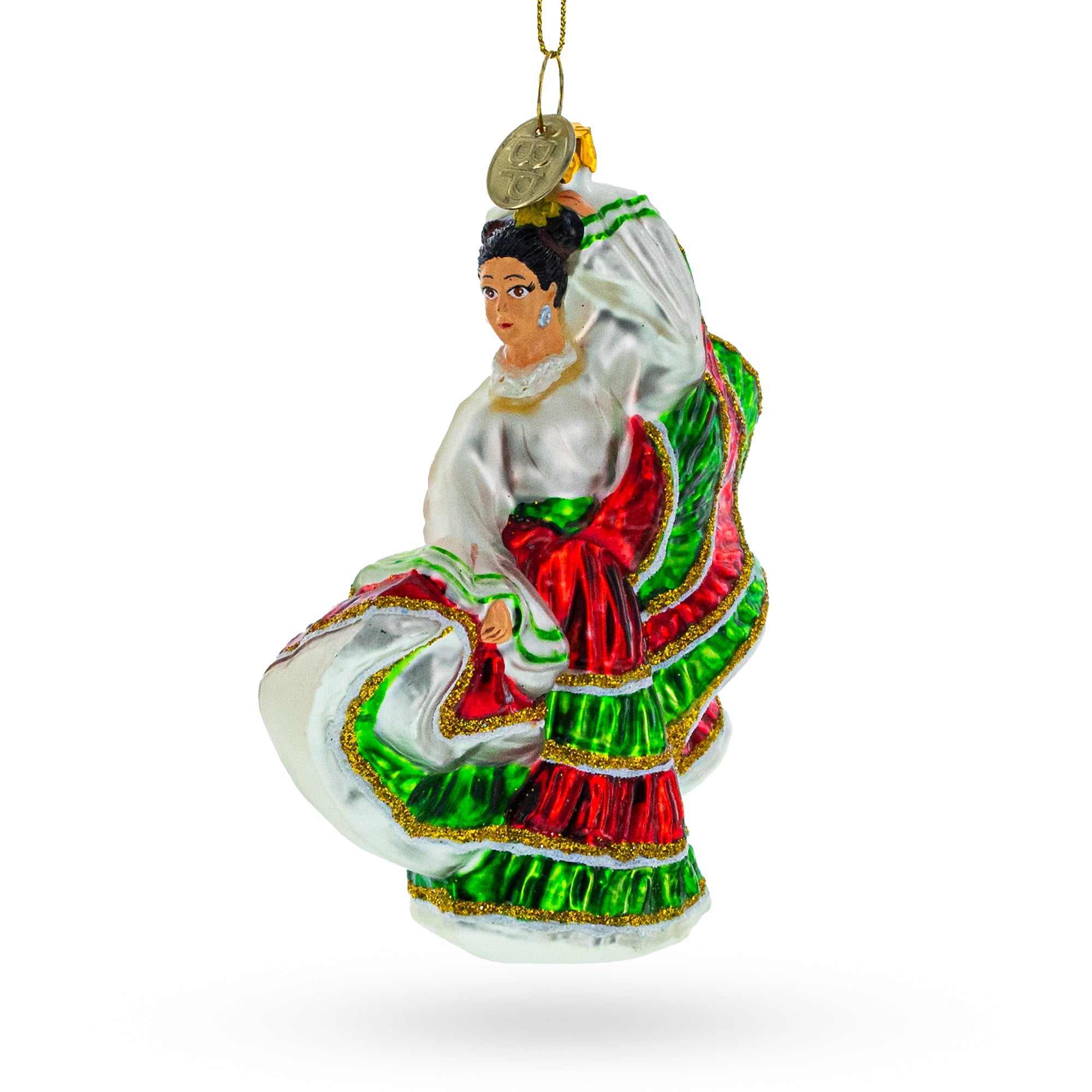 Traditional Dancer Blown Glass Christmas Ornament - Walmart.com