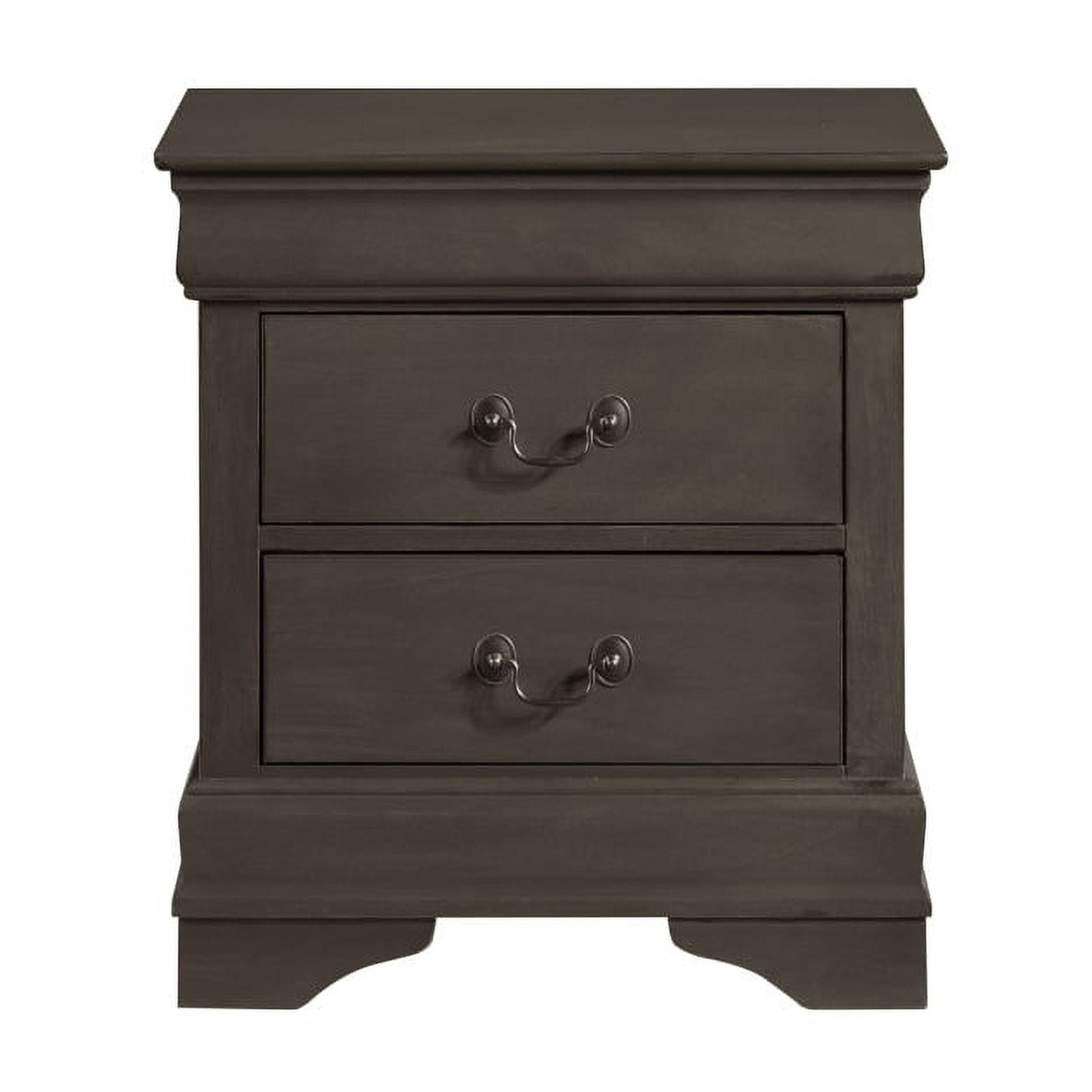 Traditional Design White Finish 1pc Chest of 5 Drawers Antique Drop ...