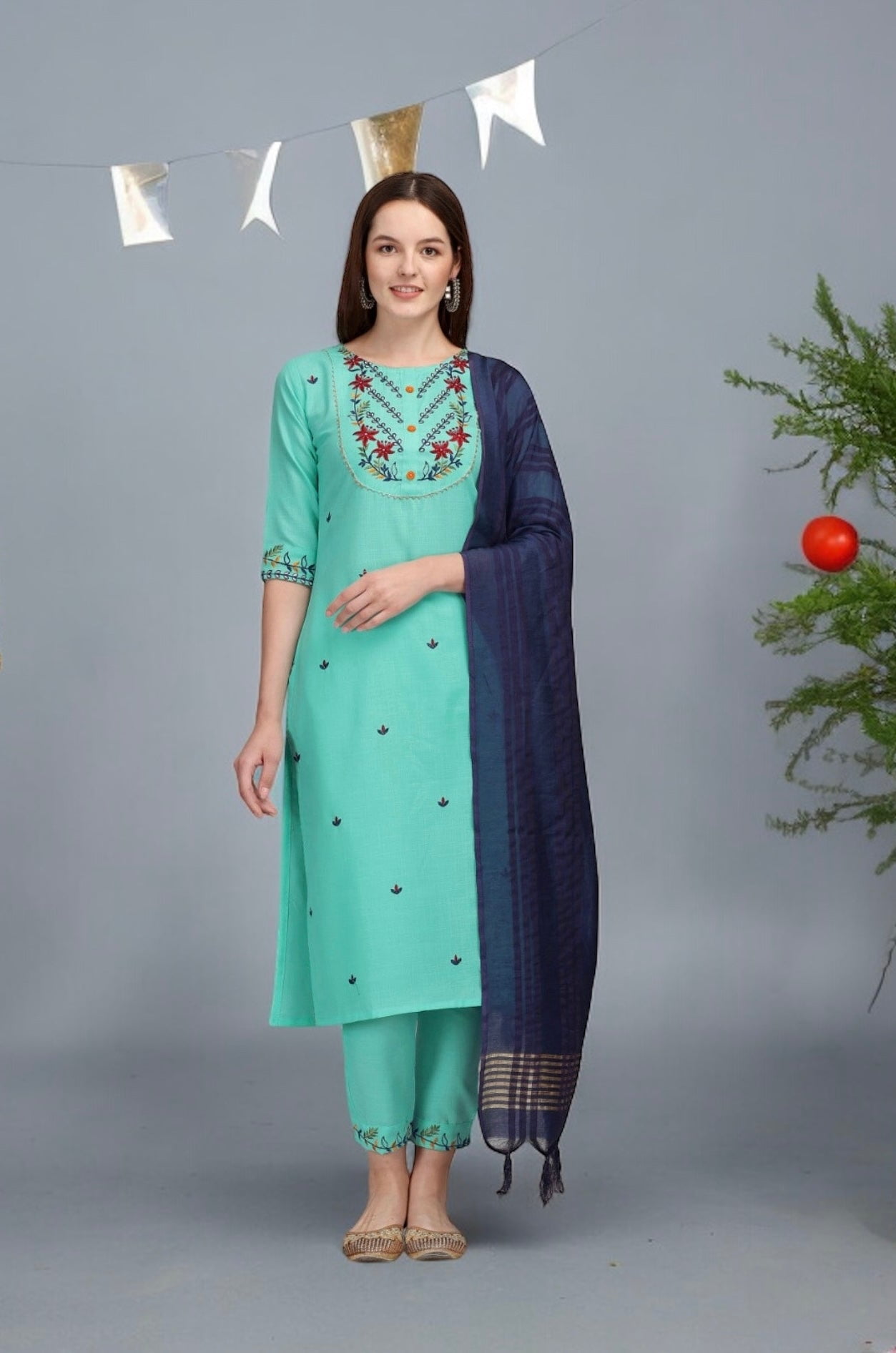 Traditional Designer Ethnic Wear Cotton Printed Salwar Kameez Suit ...