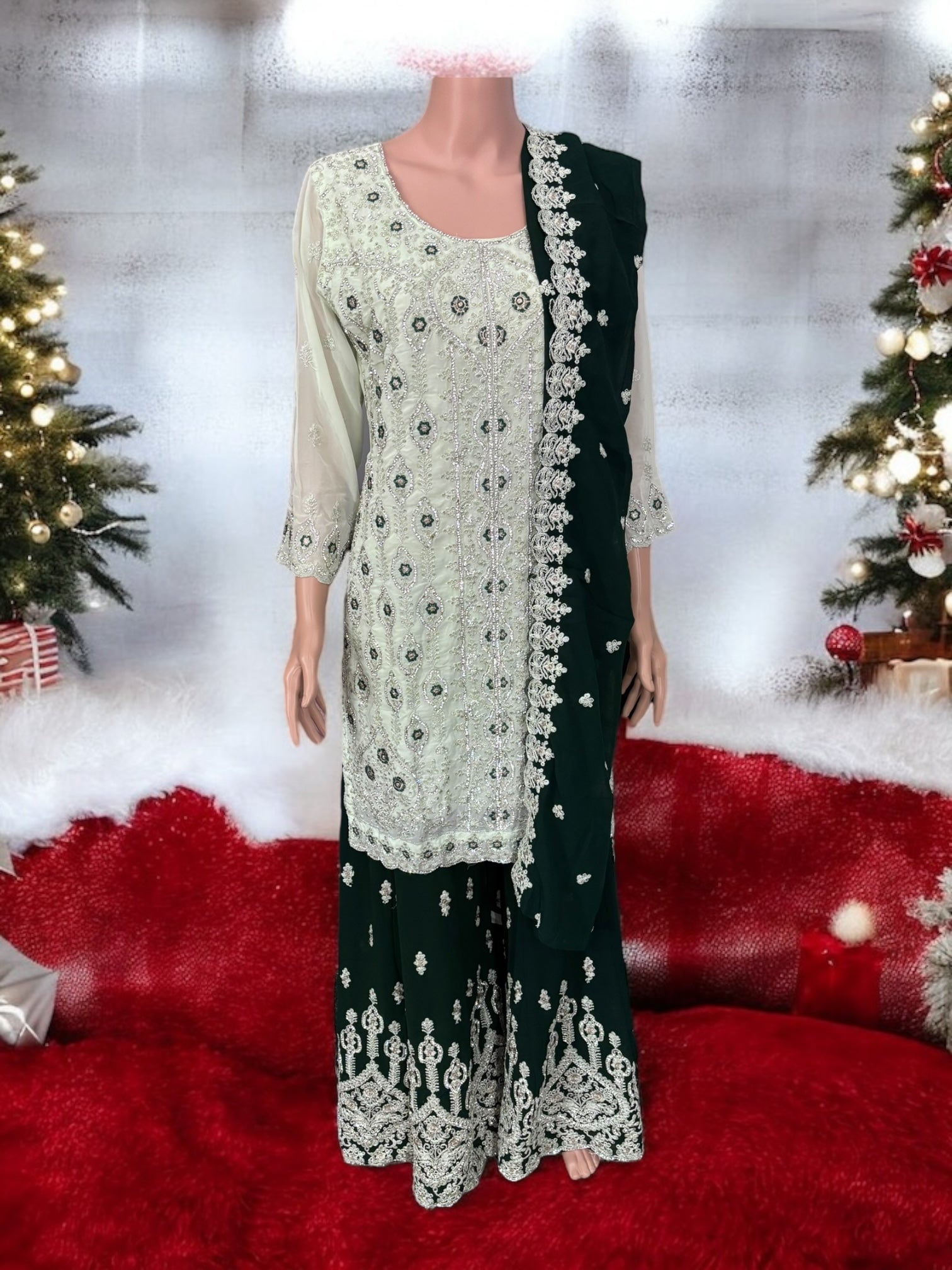 Traditional Designer Sharara Salwar Kameez Suit, Cultural Wear for ...