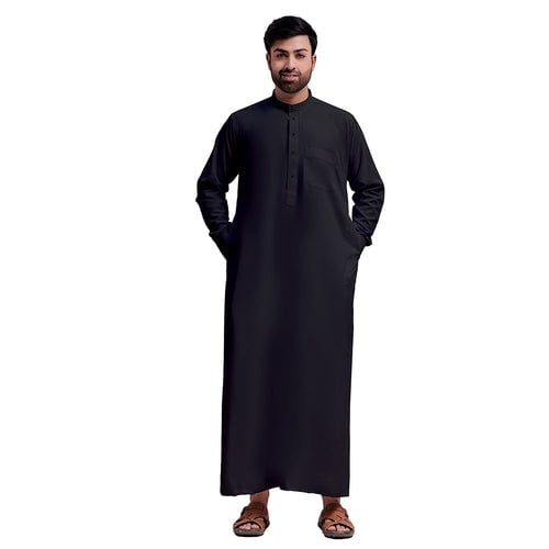 Traditional Dishdasha – Mens Saudi Style Thobe Classic - Full Length ...