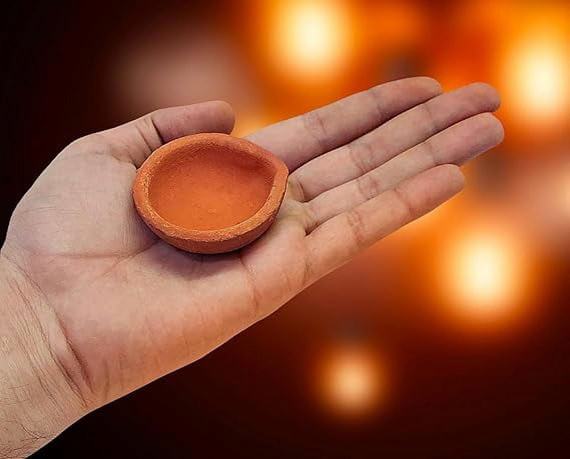 Traditional Diwali Diya Natural Clay Earthen Diva for Pooja Home ...