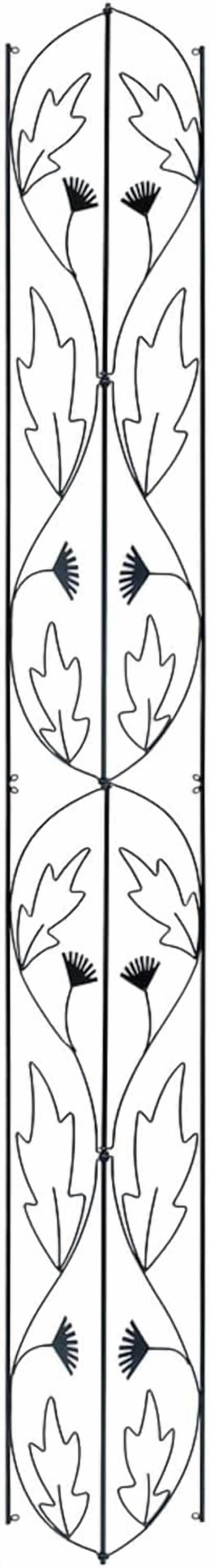 Traditional Downspout Decorative Garden Trellis 92 Inch Tall Black ...