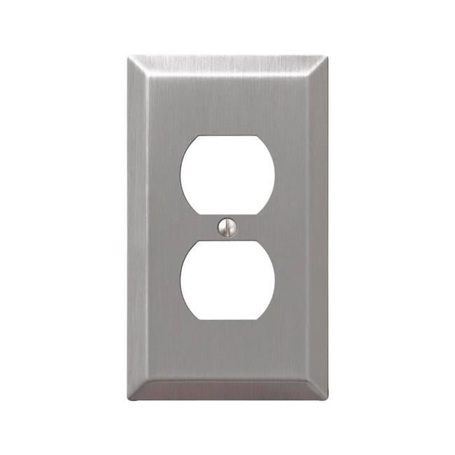 Traditional Duplex Wall Plate, 1 Gang, Brushed Nickel - Walmart.com