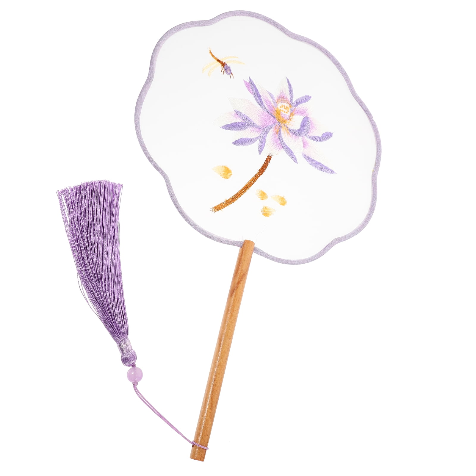 Traditional Folk Art Fan Double-sided Embroidery Classical Group Fan ...