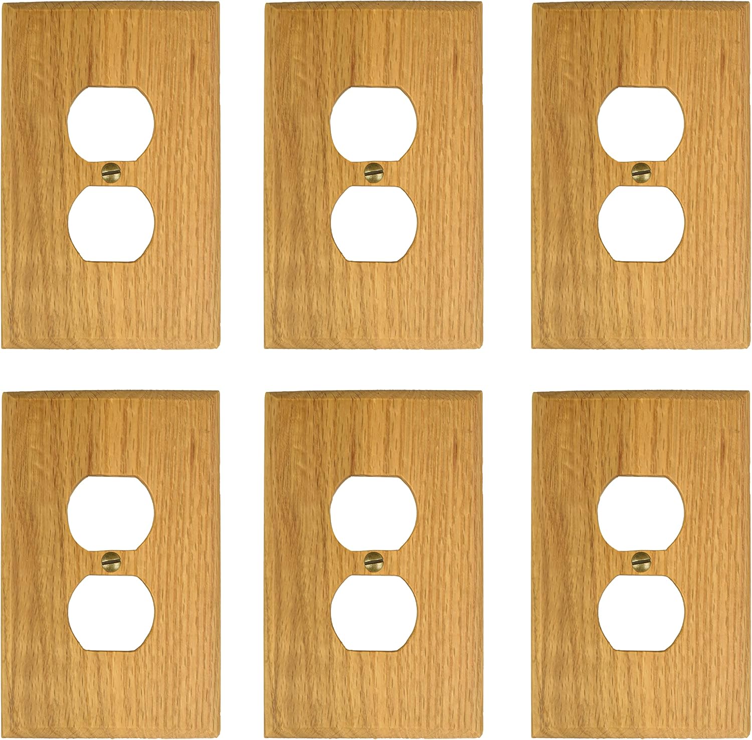 Traditional Genuine Solid Oak Wood, Switch plate, Wall plate, 3 4/8" x ...