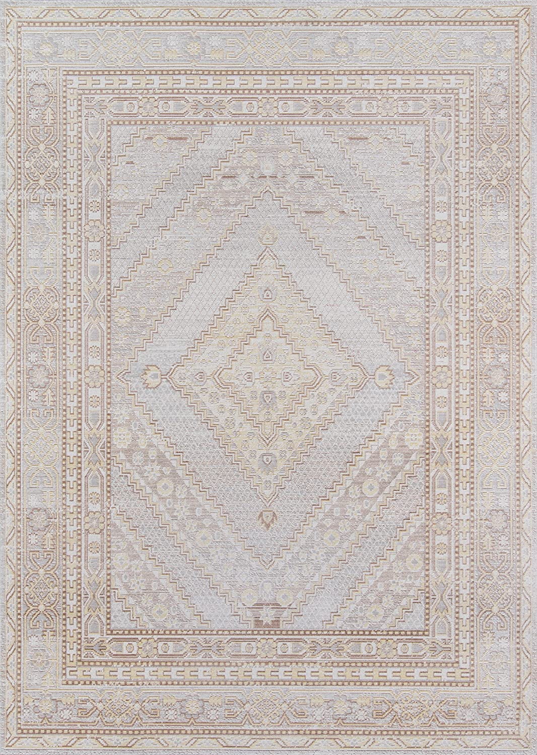 Traditional Geometric Flat Weave Area Rug, 7 ft 10 in x 10 ft 6 in ...