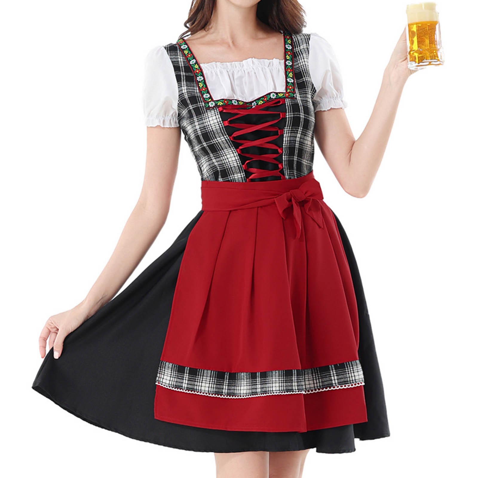 Traditional German Oktoberfest Bavarian Festival Dress Elegant ...