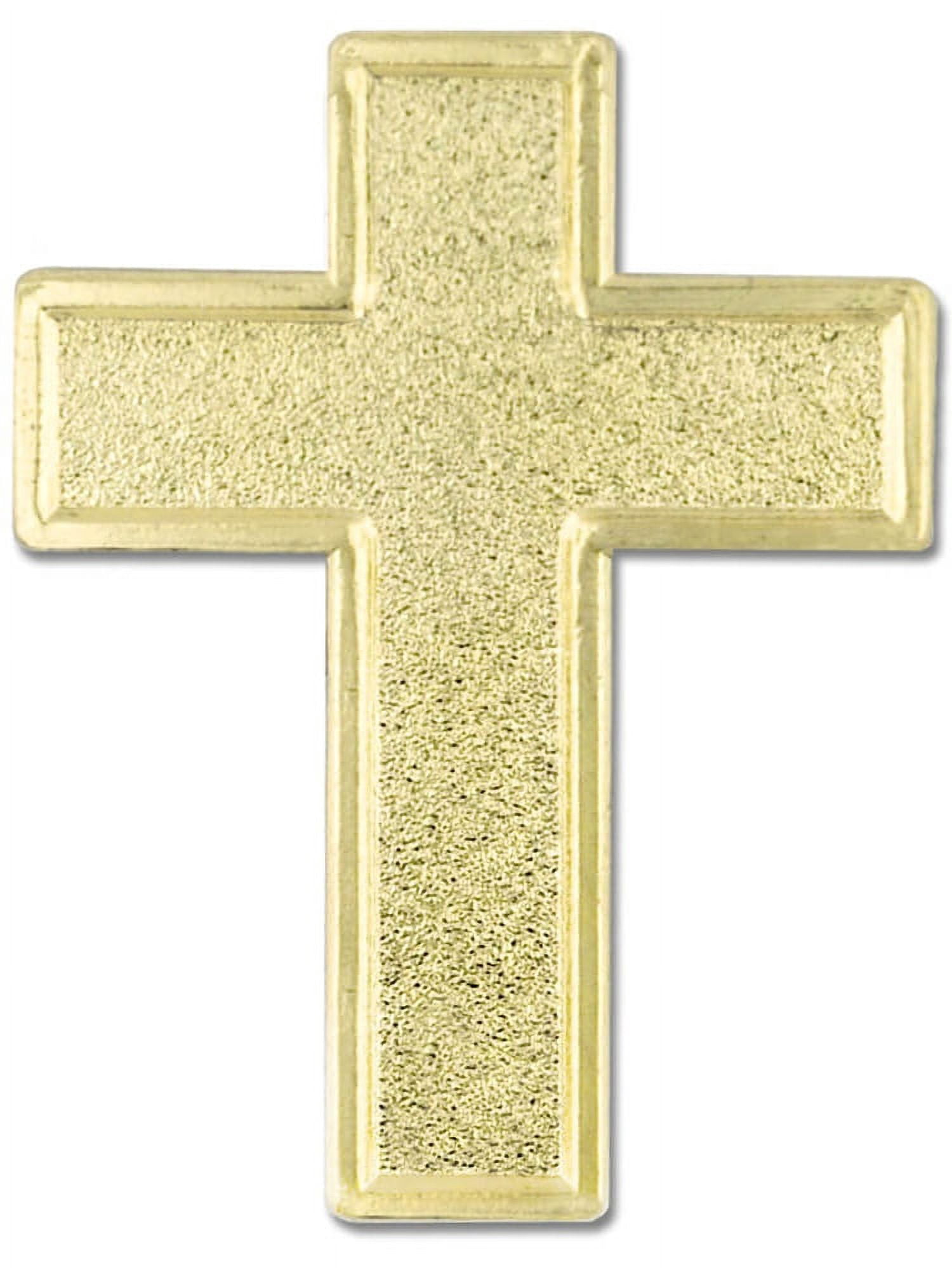 Traditional Gold Plated Cross Religious Church Lapel Pin - Walmart.com