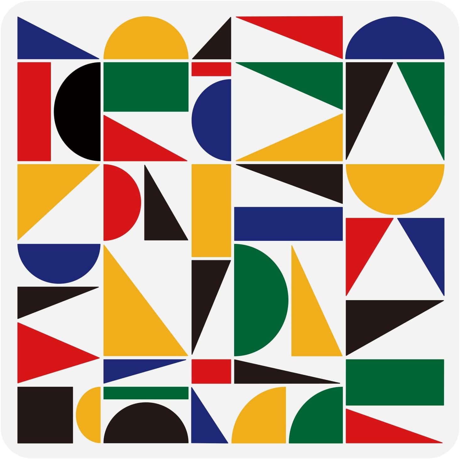 Traditional Grille Stencil 11.8x11.8 inch Tile Stencil Plastic Circular ...