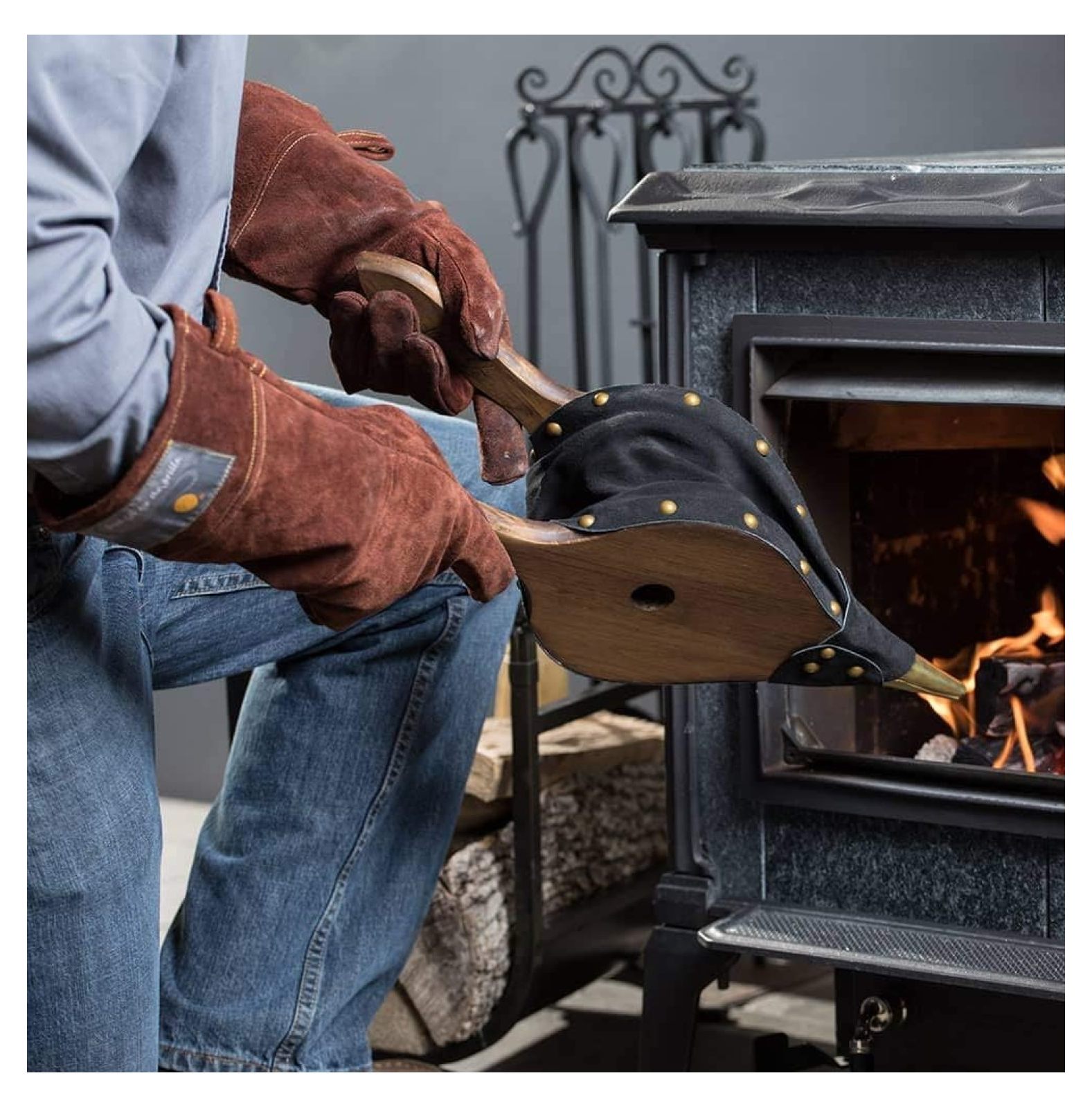 Traditional Hand Crafted Genuine Leather Hand Bellows Bring Fire to ...