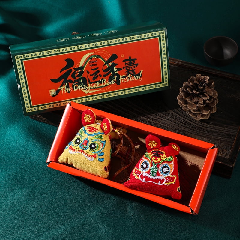 Traditional Hand-Embroidered Little Tiger Sachet Pendant - Ward Off ...