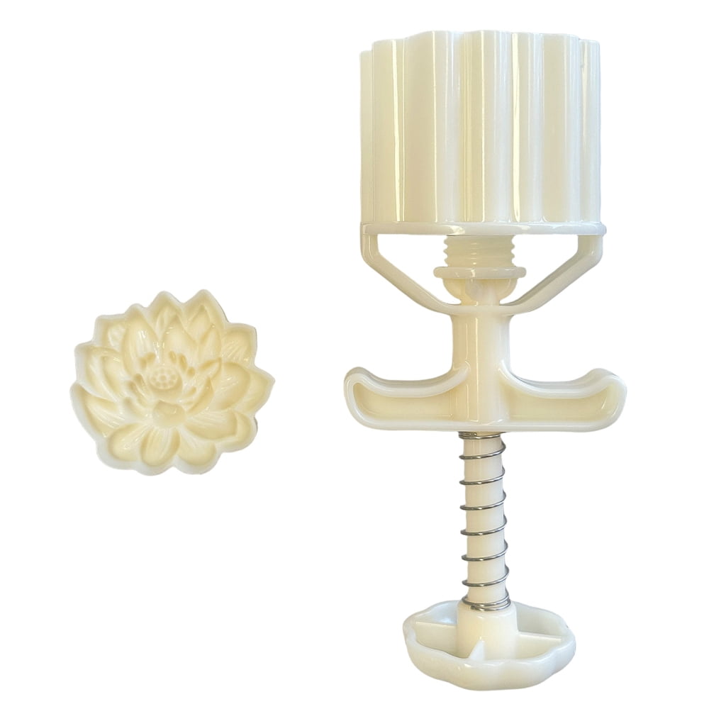 Traditional Hand Pres Mooncakes Molds Elegant Flower Embossed Mooncakes ...
