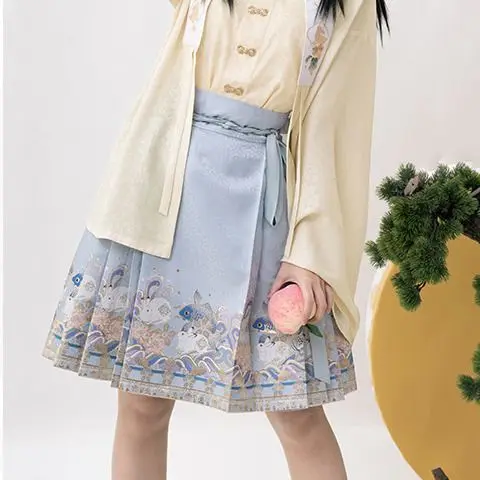 Traditional Hanfu Clothing, Vintage JK Suit Printing, Folk Dance Skirt ...