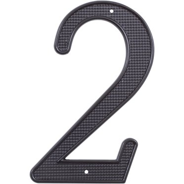 HY-KO 6" Black Floating Mount House Number 1 - Walmart.com