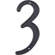 Traditional House Number, #5, 4 Inches, Matte Black by Stone Harbor ...