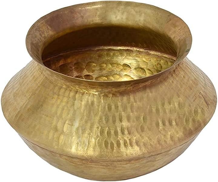 Traditional Indian Brass Hammered Degchi For Rice/Biryani Degchi Handi ...